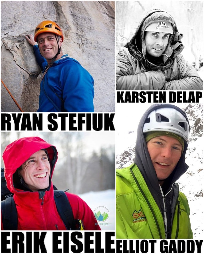 Welcoming Back Ice Climbing Guides: Ryan Stefiuk, Erike Eisele, Elliot ...